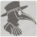 Shadow Plague Doctor Cross Stitch Pattern: Shadowbox Style (PDF) - Etsy