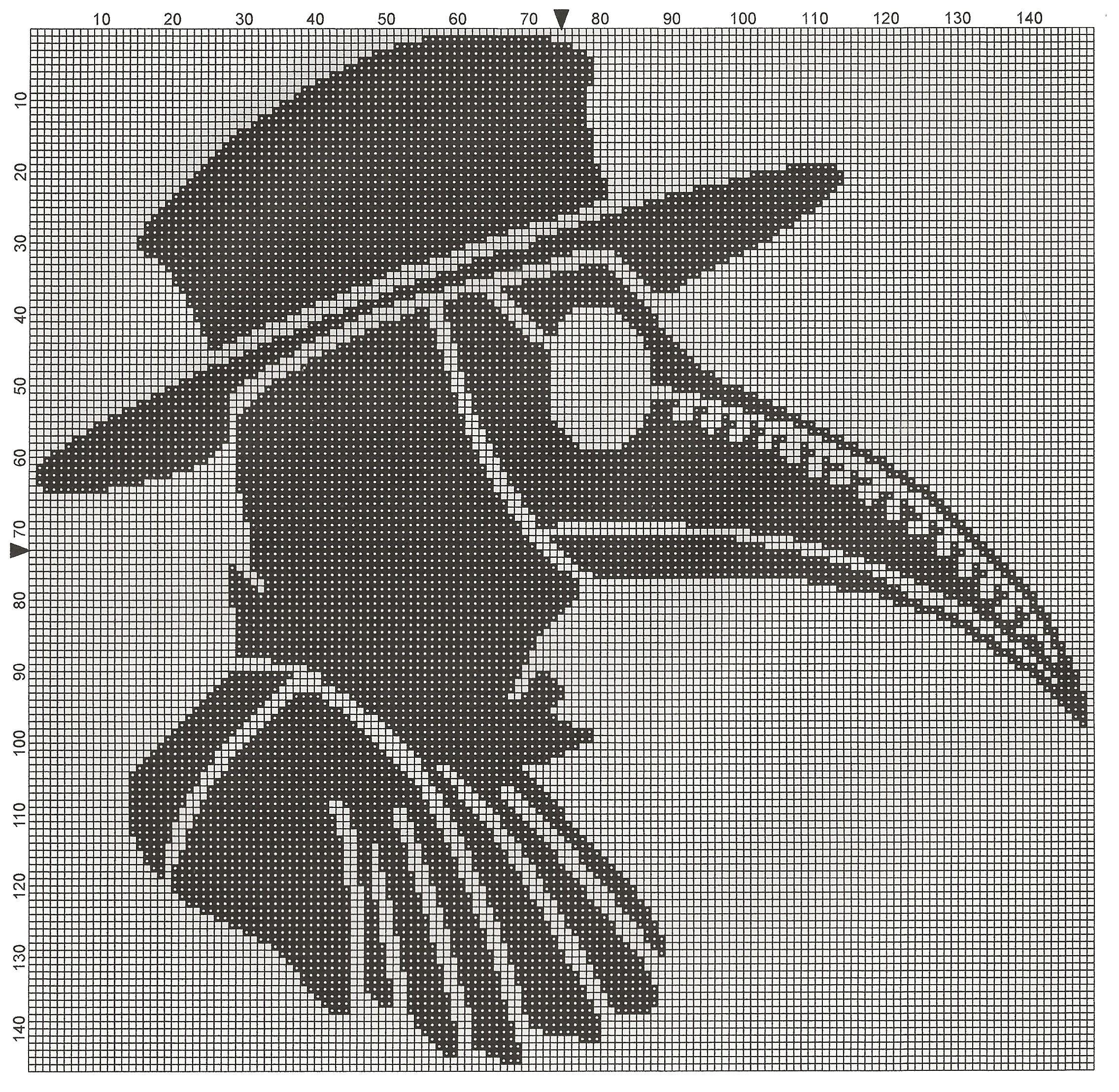 Shadow Plague Doctor Cross Stitch Pattern: Shadowbox Style (PDF) - Etsy
