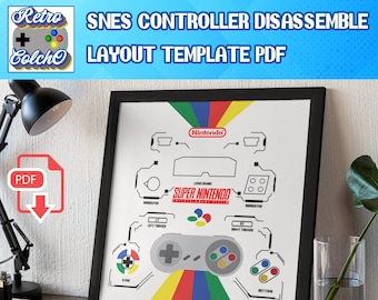 Download SEGA MEGADRIVE Controller Disassemble Layout Template PDF ...