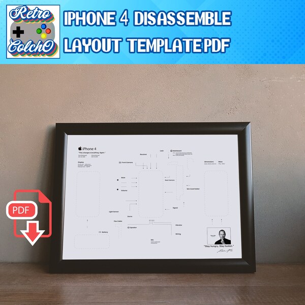 iPhone Teardown Template - Etsy