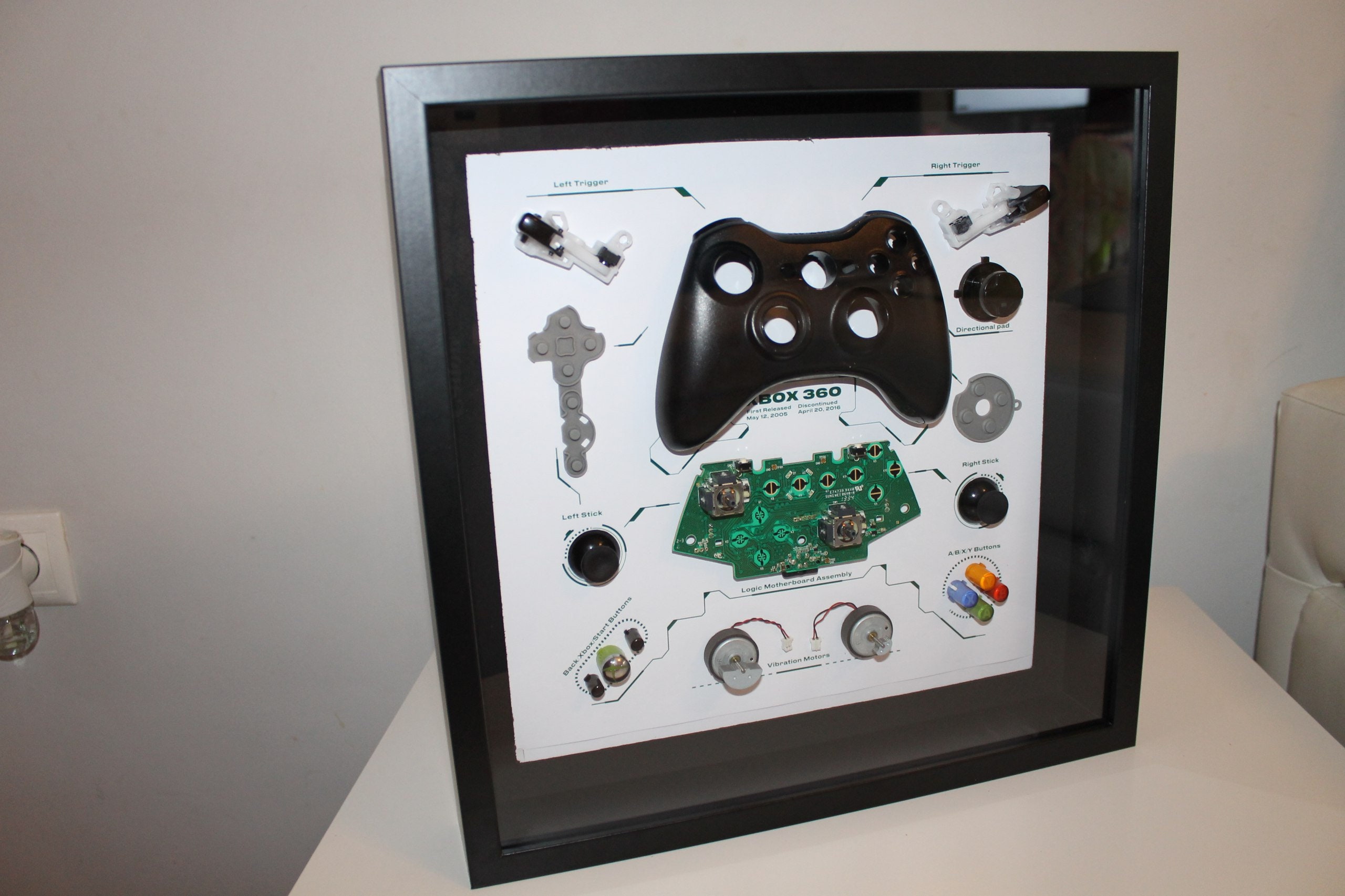 Xbox 360 Controller Disassemble Layout Template PDF Format - Etsy