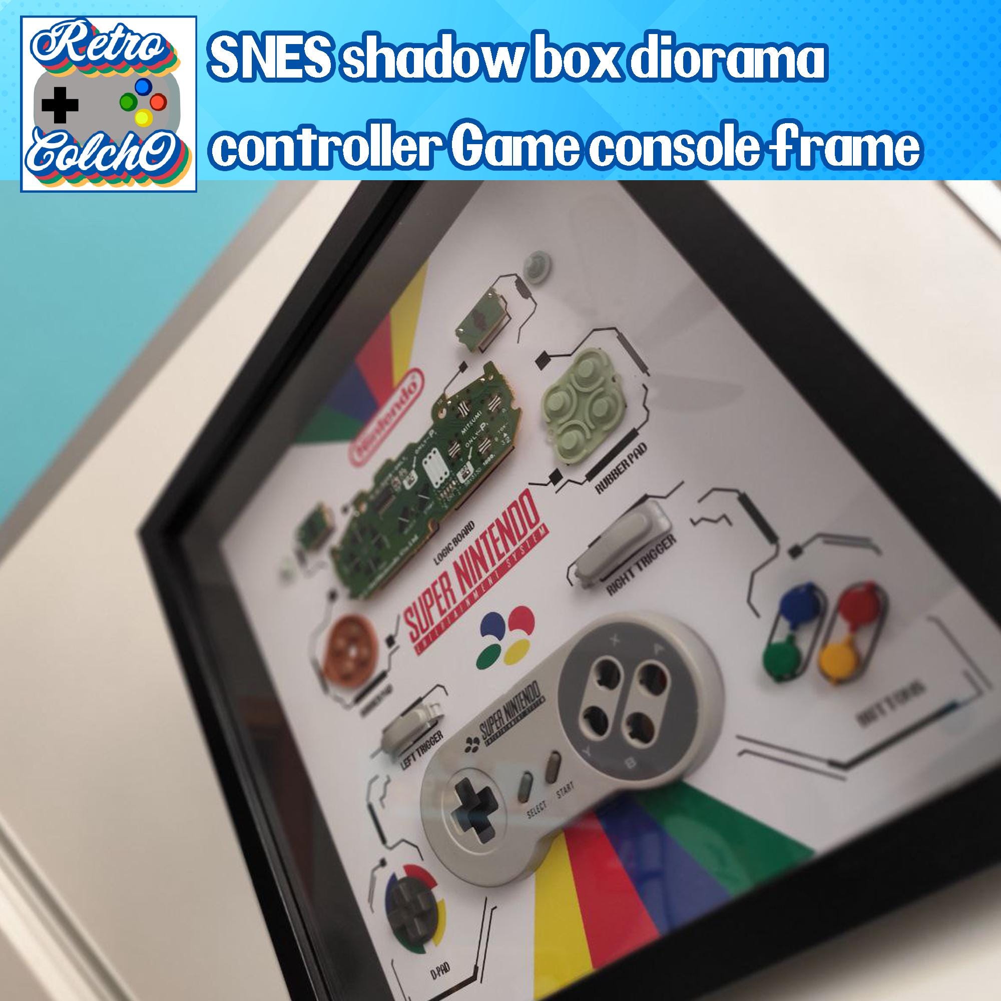SNES Shadow Box Diorama Controller Game Console Frame - Etsy