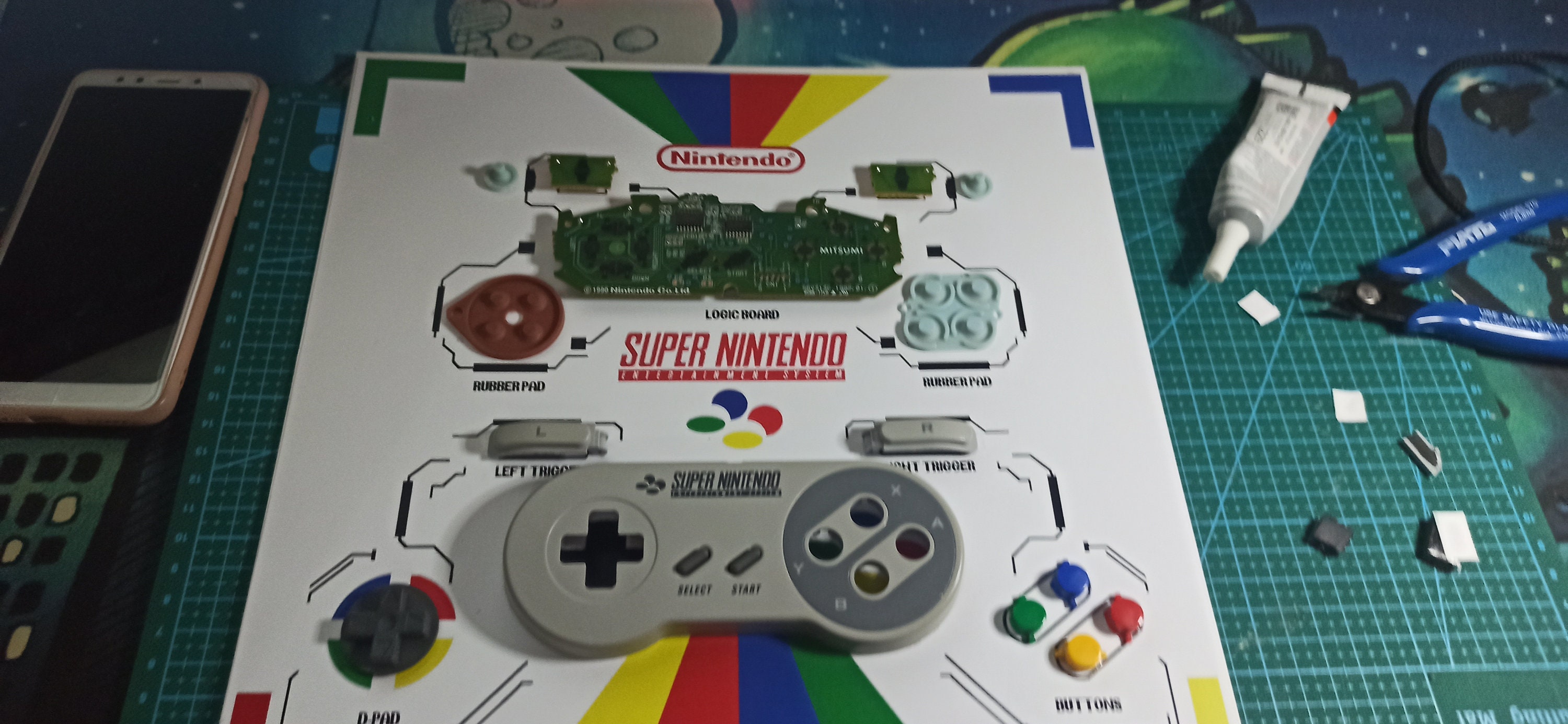 SNES Shadow Box Diorama Controller Game Console Frame - Etsy