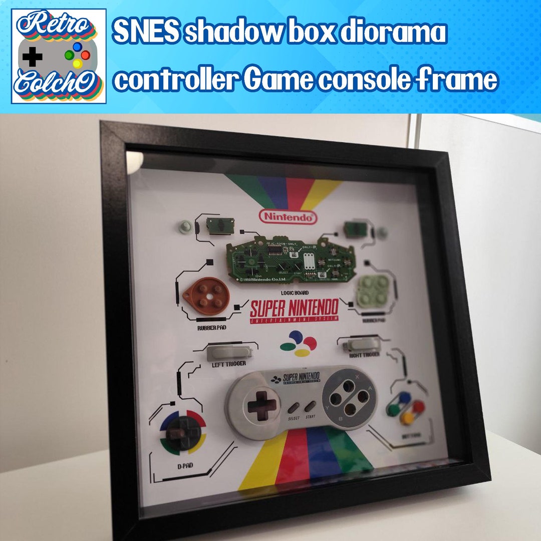 SNES Shadow Box Diorama Controller Game Console Frame - Etsy