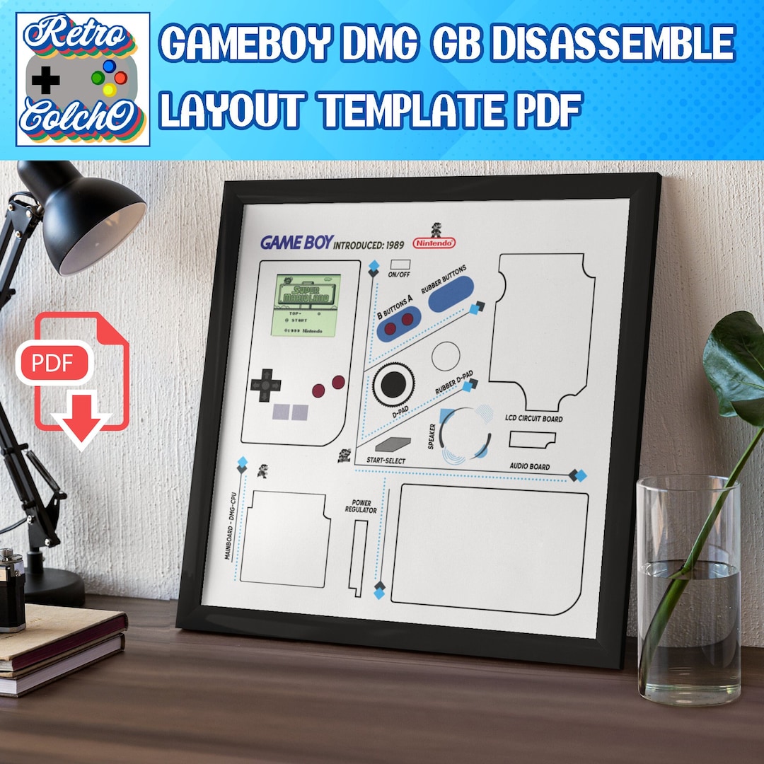 Download GAMEBOY DMG Mario Bros Super Mario Land Disassemble Layout ...