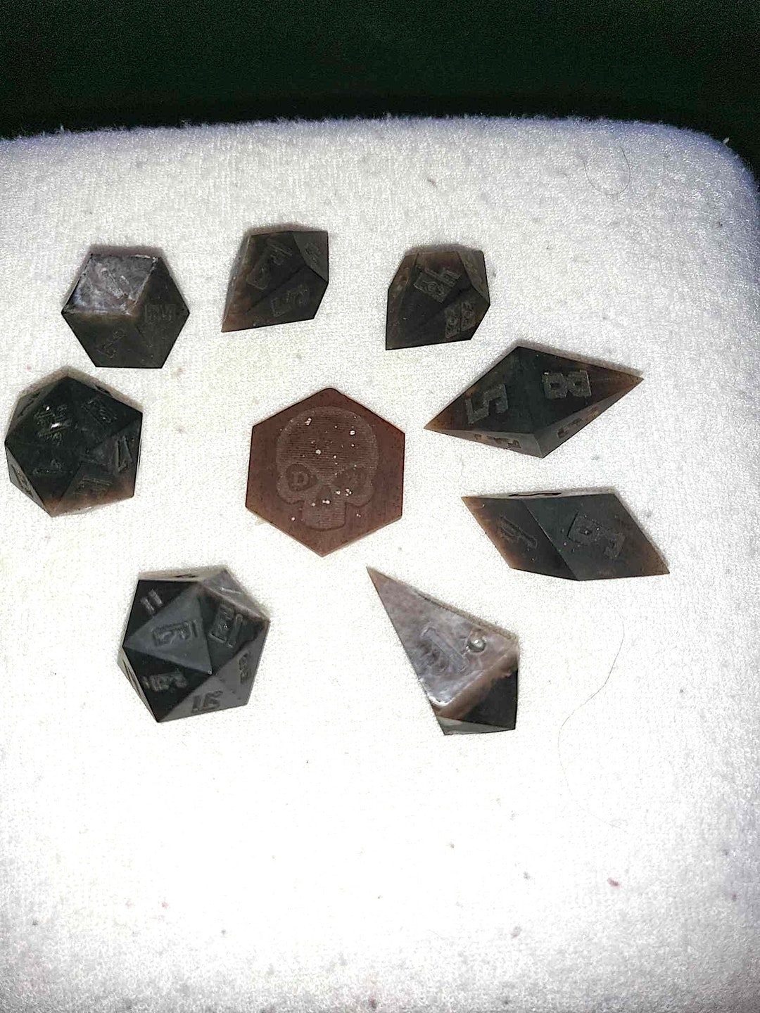 Flawed Set of Sharp Edge Alternate Shape TTRPG Dice coffee Clatch - Etsy