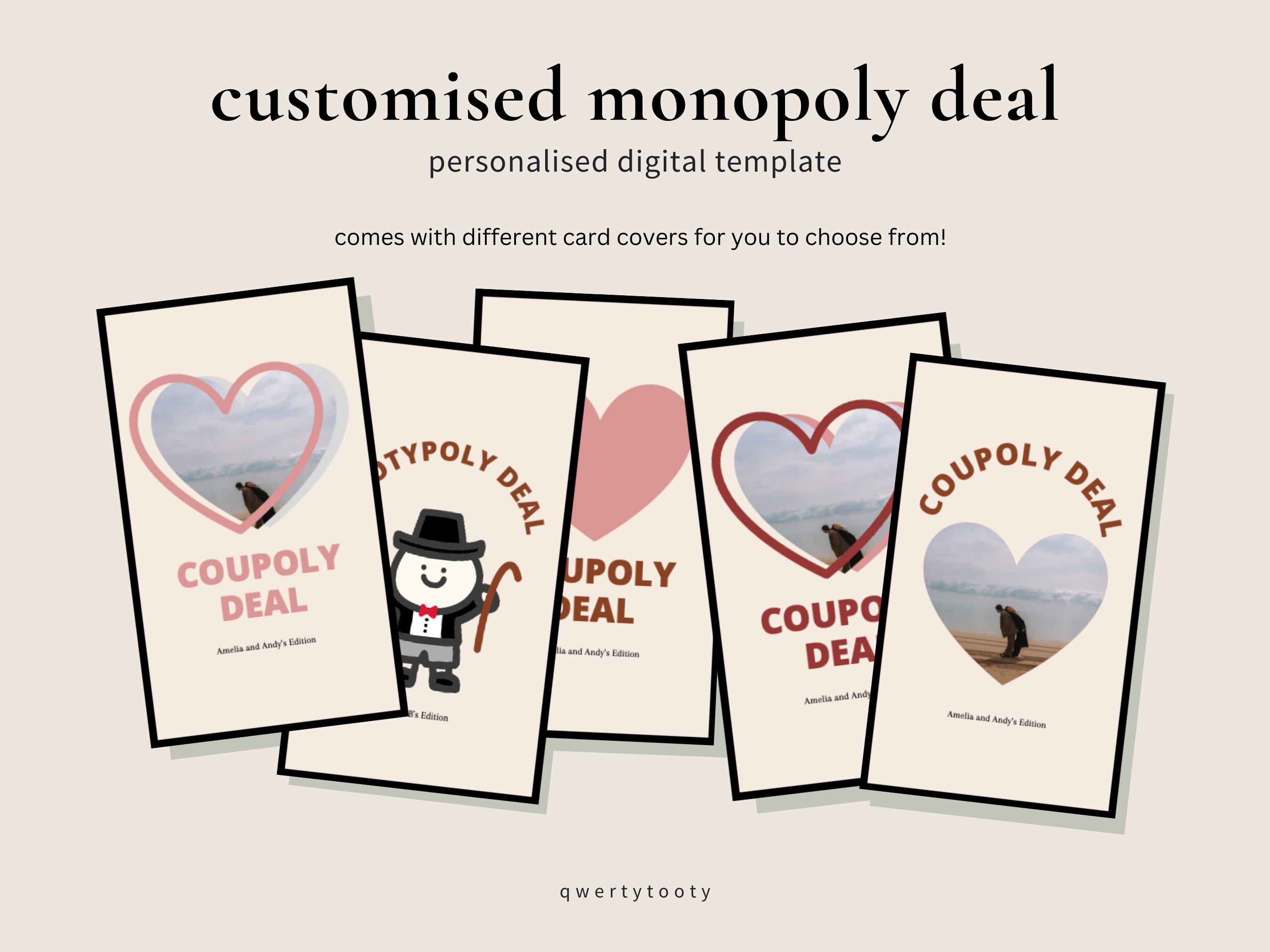 Custom Monopoly Deal INSTANT DOWNLOAD Game Card Template - Etsy Australia