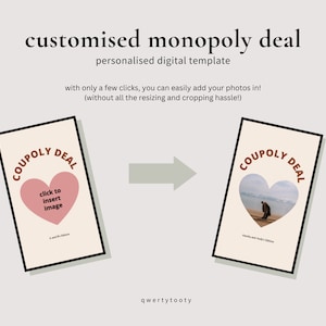 Custom Monopoly Deal Template: Personalized Game Cards (digital ...