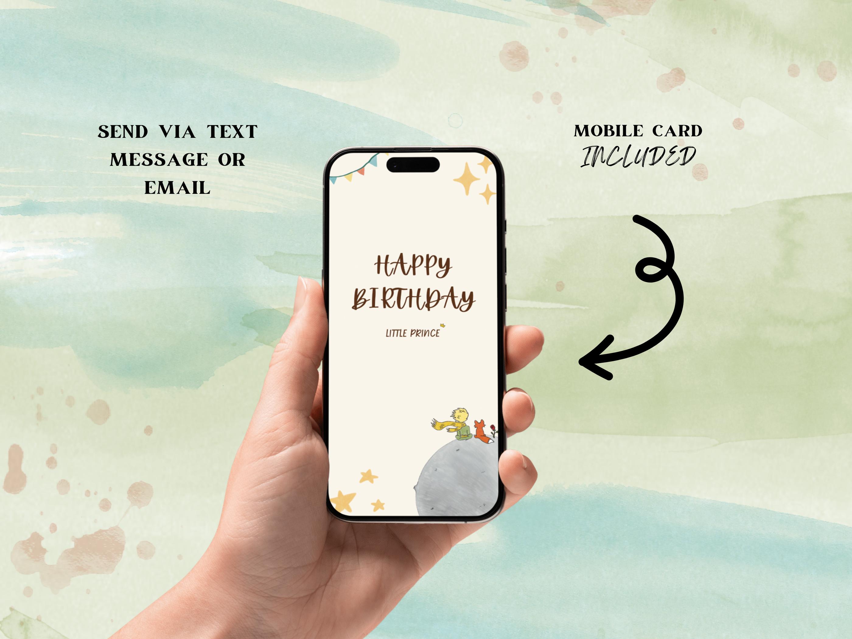 Printable Birthday Card, the Little Prince - Etsy