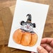 Greeting Card : Pumpkin Fall Halloween Opossum Possum, Art, Stationary ...