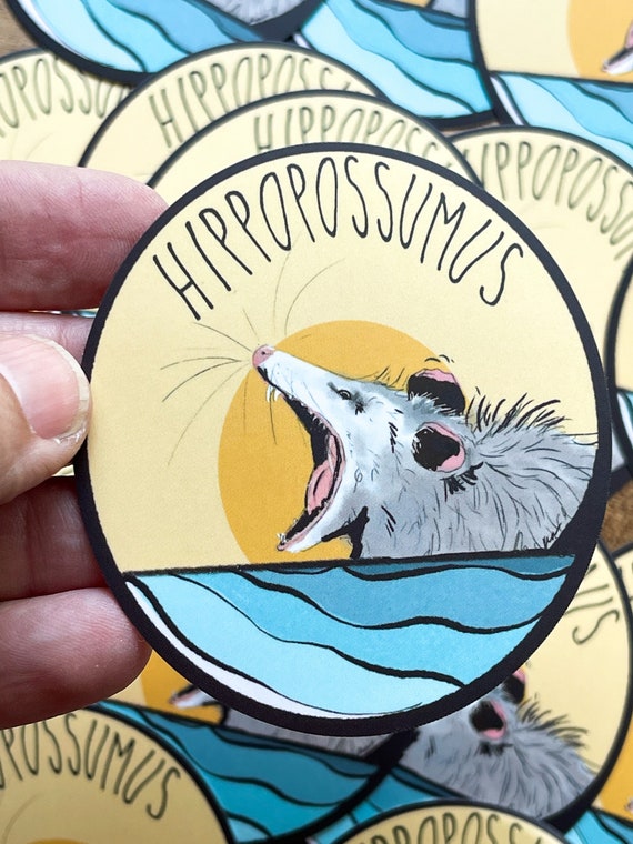 Sticker: Hippopossumus Possum Opossum Planner Craft Vinyl - Etsy