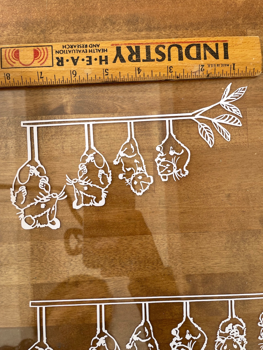 Decal : My Opossum Family Window Decal up to Six, Cute, Hanging Family ...