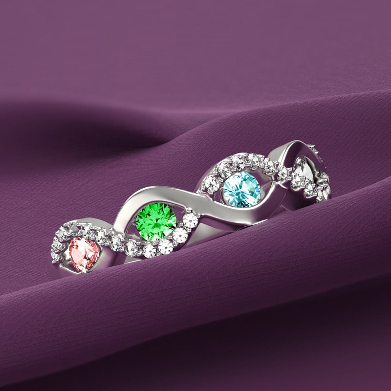 Vintage Ring 4 Stones - Etsy