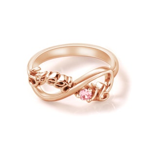 Personalized Sweet 16 Ring for Teen Girl, Custom Infinity Ring With ...