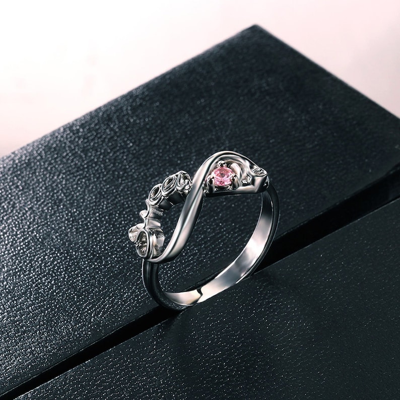 Personalized Sweet 16 Ring for Teen Girl Custom Infinity Ring - Etsy