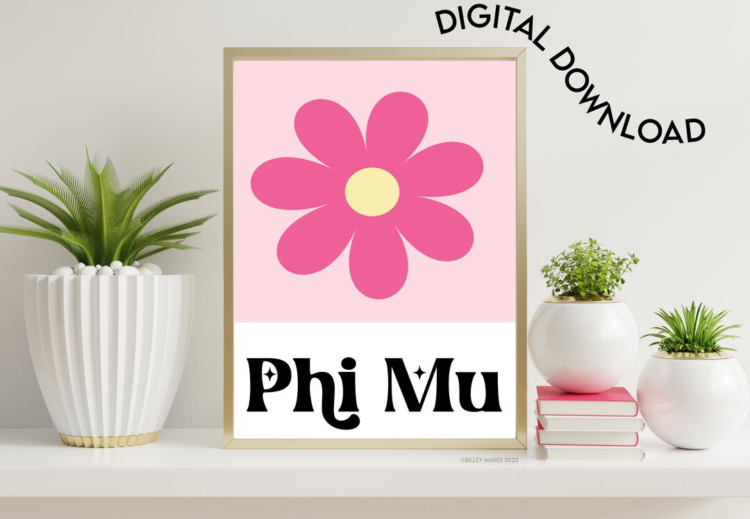 Phi Mu Printable Poster- Digital Download - Etsy