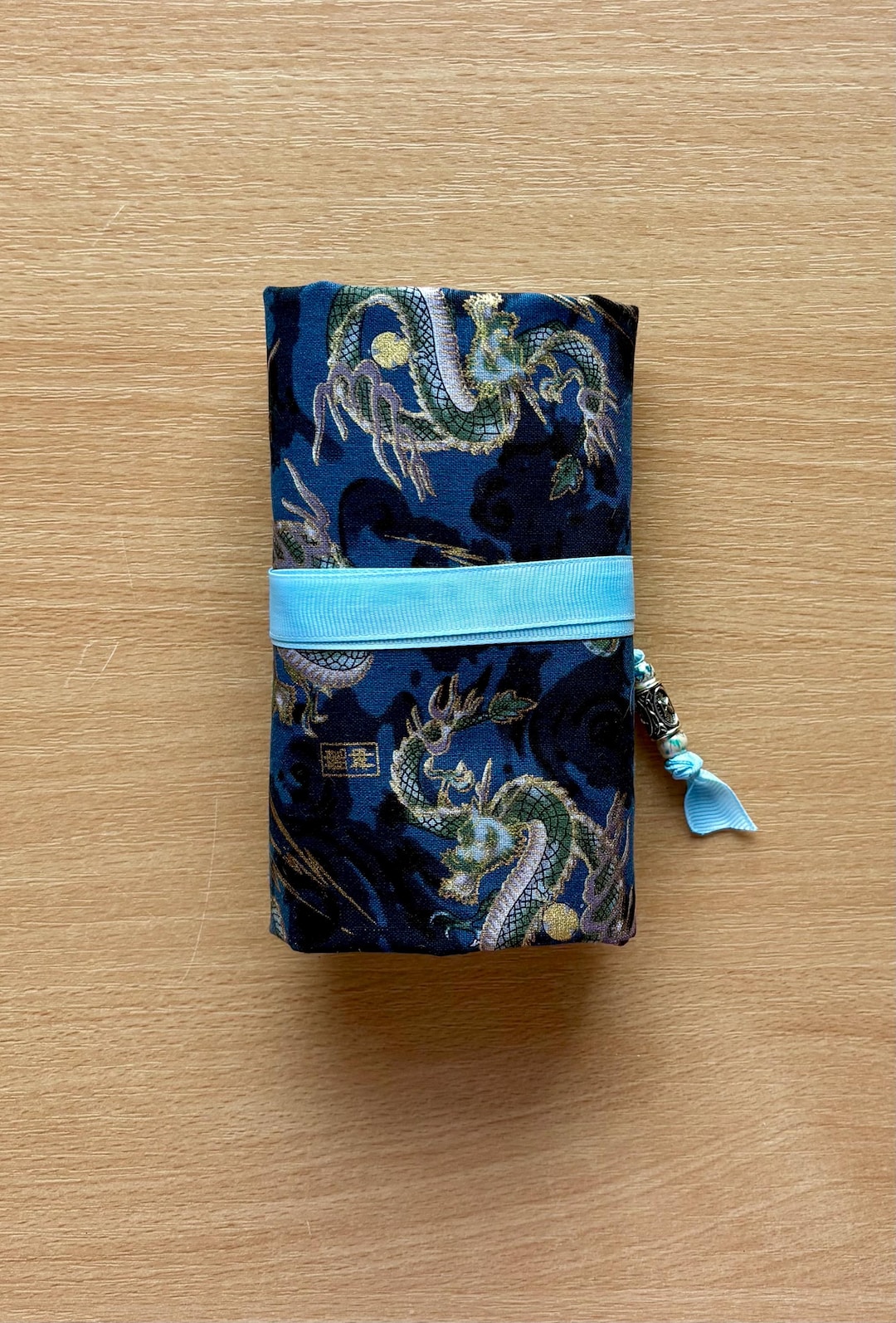 Chinese Dragon Blue and Gold Tarot Card Wrap/altar Cloth - Etsy UK