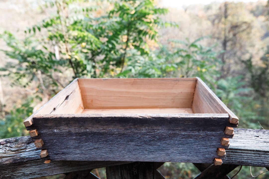 Reclaimed Old Growth Poplar Open Top Box From the Woods - Etsy