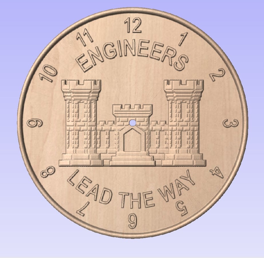 Engineer Clock 3D CNC File - Etsy