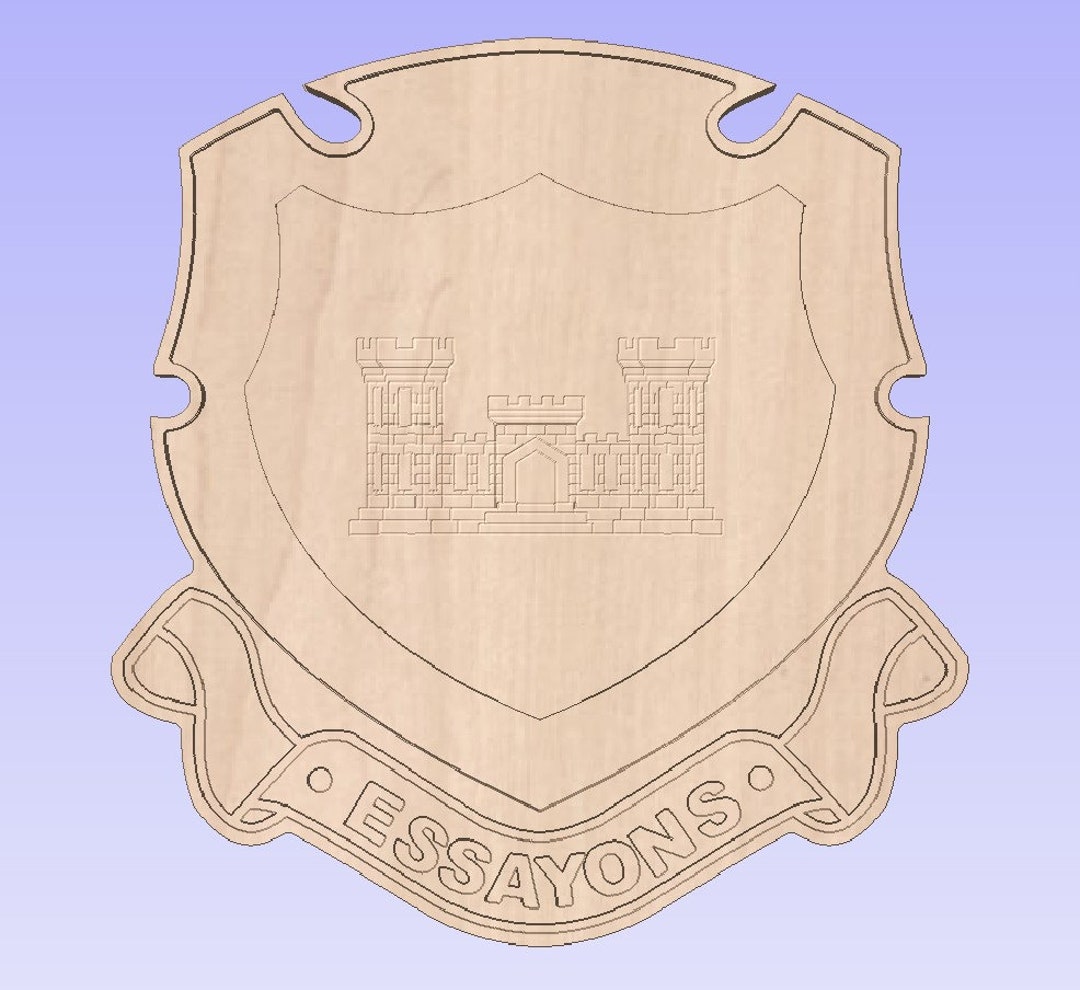 Essayons Crest Svg Dxf File - Etsy