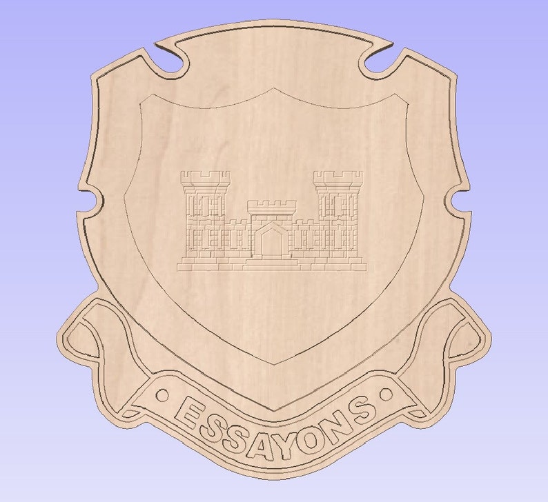 Essayons Crest Svg Dxf File - Etsy
