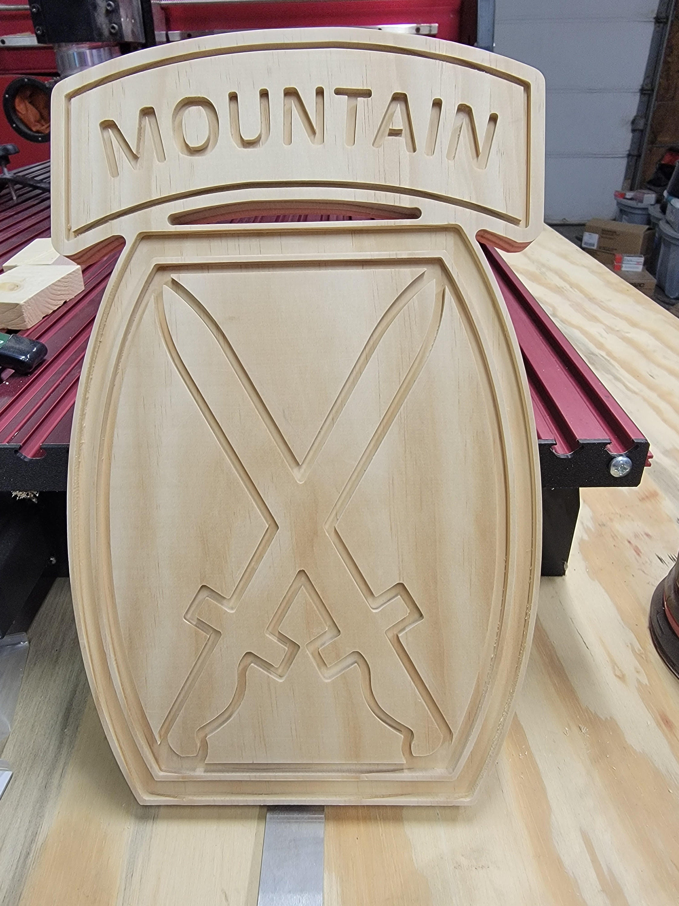 10th Mountain Division 3D CNC File - Etsy