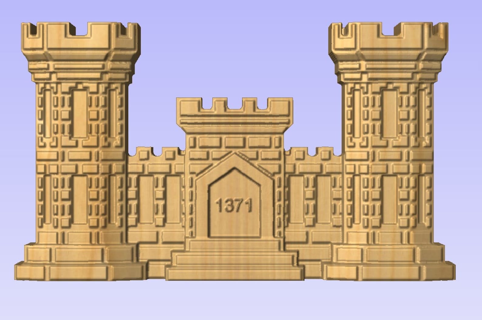 US Military Combat Engineer Castle 3d Carving - Etsy
