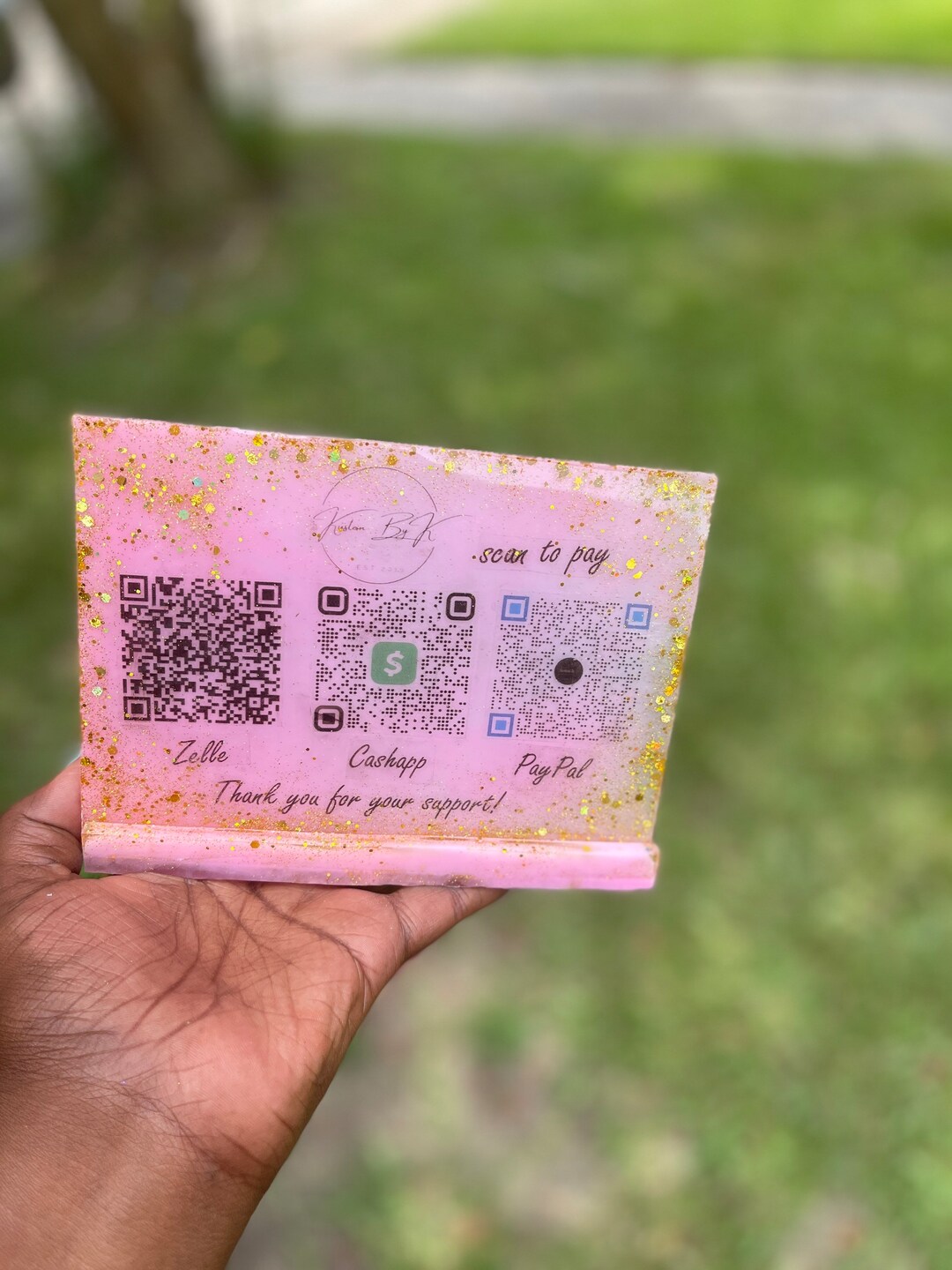 Resin QR Code Payment Plaques for Businesses - Etsy