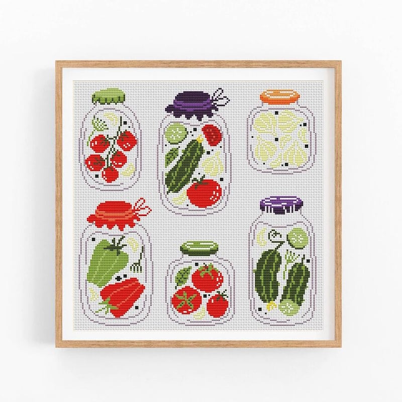 Vegetable Cross Stitch Pattern - Etsy