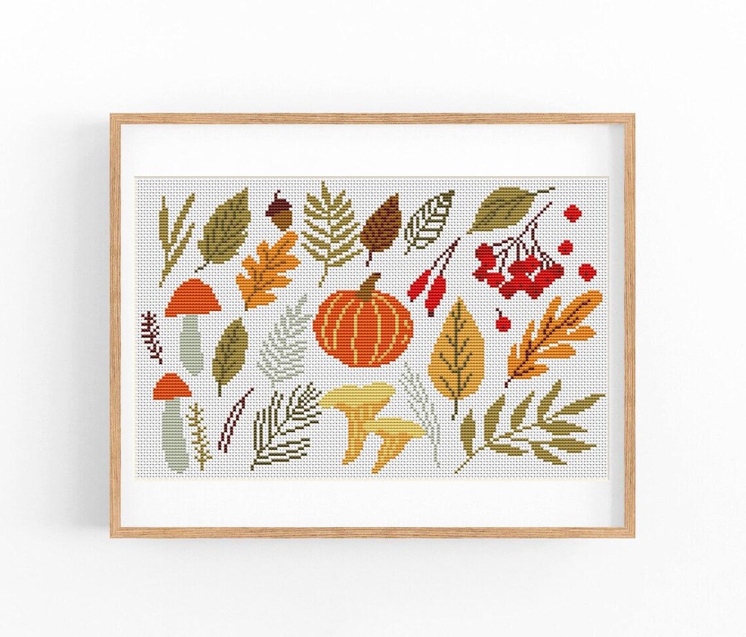 Fall Cross Stitch Pattern, Halloween, Fall Cross Stitch PDF ...