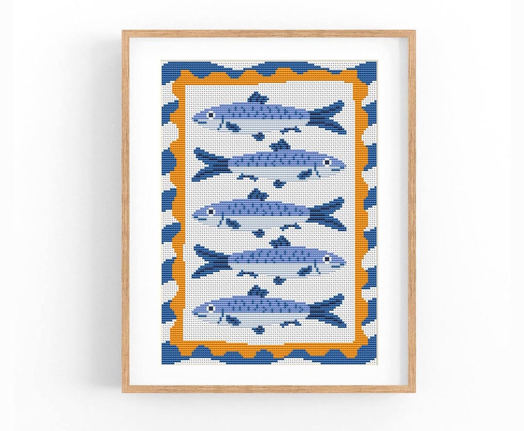 Fish Modern Cross Stitch Pattern, Fish, Sea, Osean, Art Fish, Counted ...