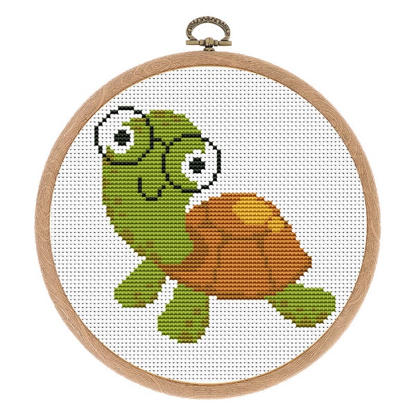Turtle Cross Stitch - Etsy