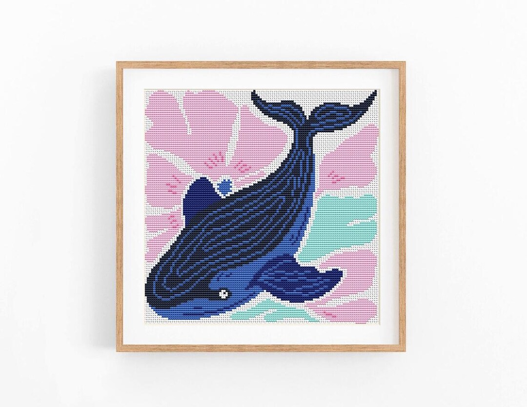 Cross Stitch Pattern, Fish, Sea, Ocean, Water Cute Fish, Counted Cross ...