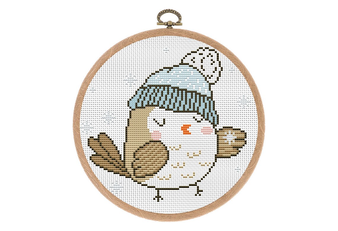 Cross Stitch Patterns Set of 5 Christmas Bird Merry - Etsy