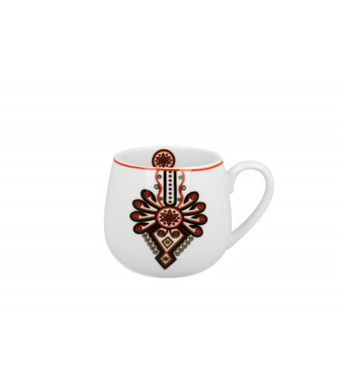 Porcelain Barrel Mug, "parzenica" Design, 430 Ml - Etsy