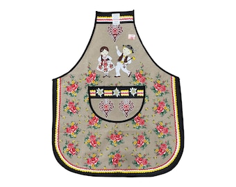 Polish Folk Art Apron, Kitchen Apron - Etsy