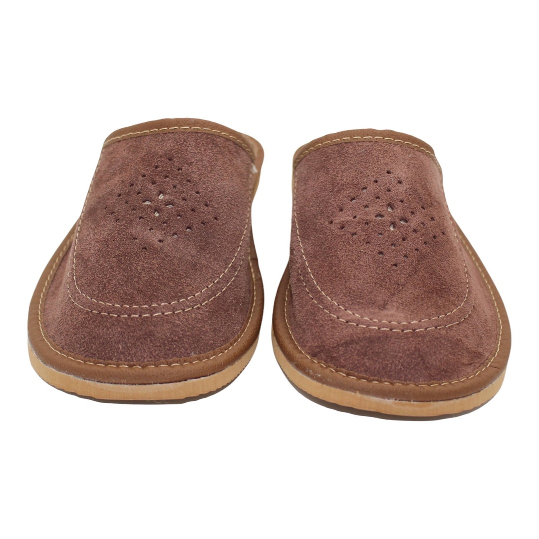 Men's Genuine Leather Slippers, Traditional Polish Men's Leather ...