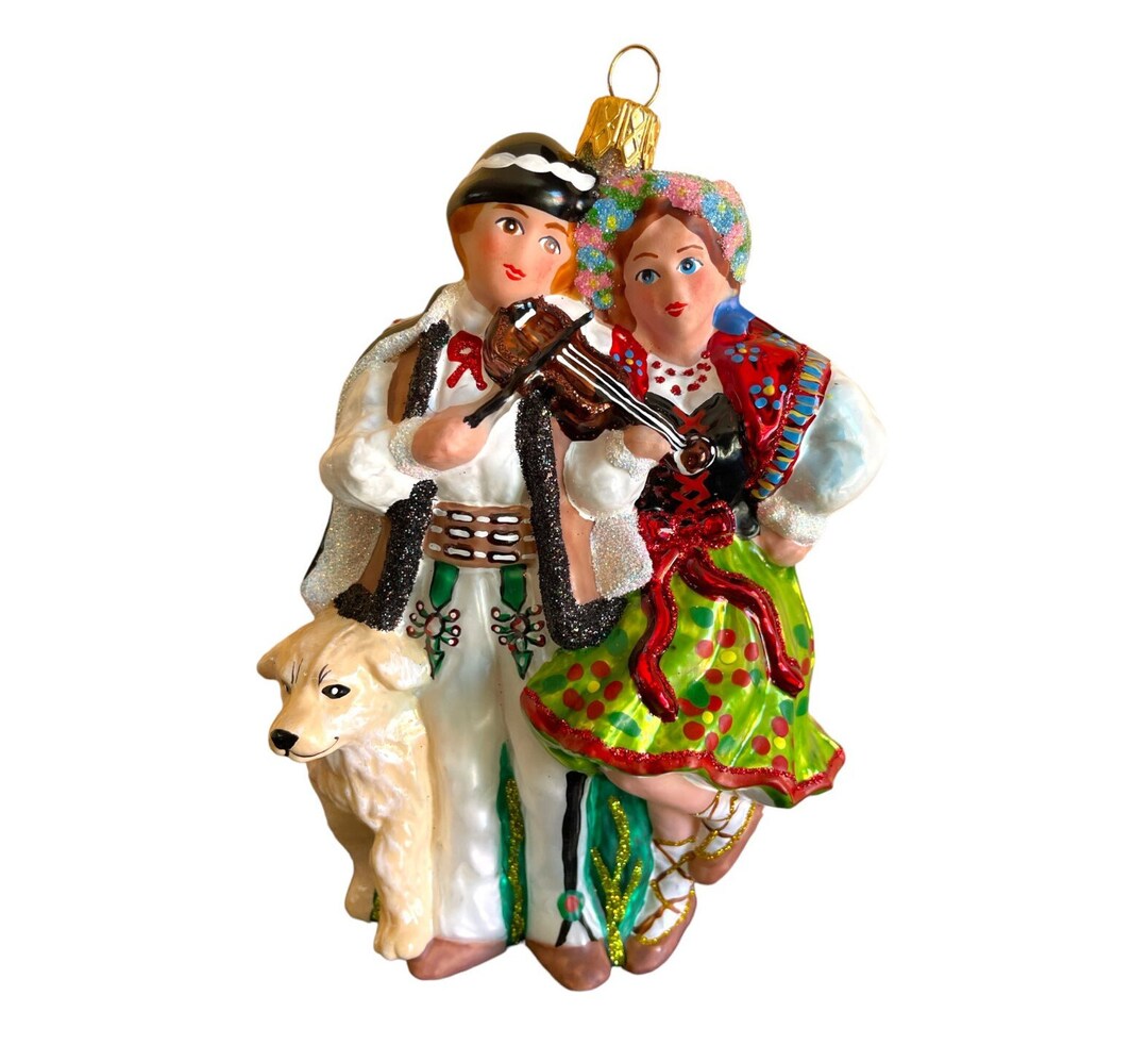 Highlander Couple Christmas Ornament, Christmas Glass Ornament ...