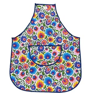 Polish Folk Art Apron, Kitchen Apron - Etsy