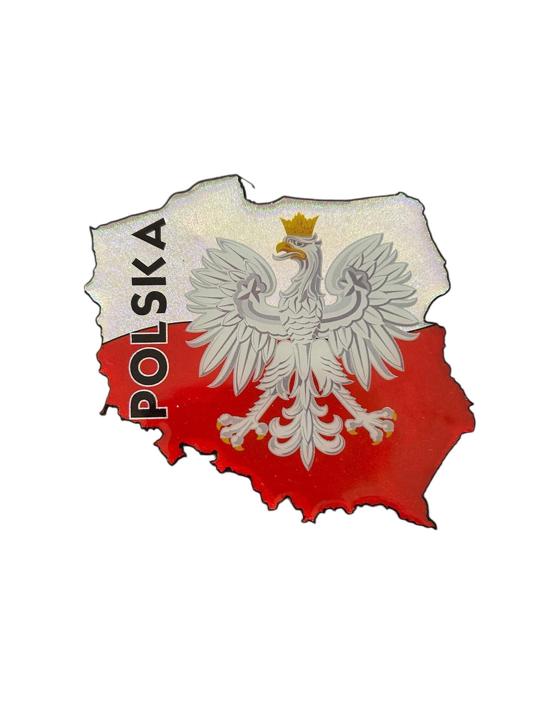 Polska Map Car Sticker, Poland Flag, Polish Coat of Arms, 3'' Sticker ...