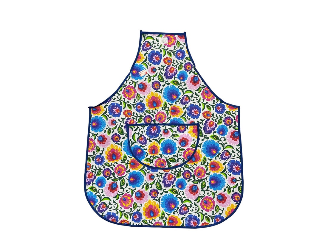 Polish Folk Art Apron, Kitchen Apron - Etsy