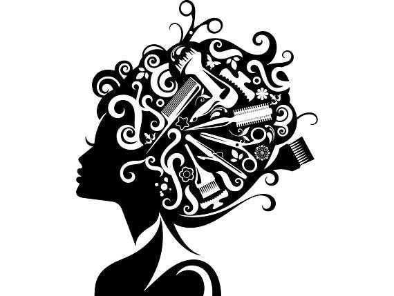 Lasercut Woman Hairdresser Coiffeur Wall Decoration Vector Art | Etsy