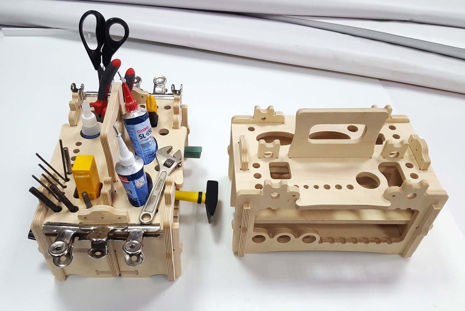 Laser Cut Desk Organizer Work Tool Organizer Model 10 Mm Plan - Etsy