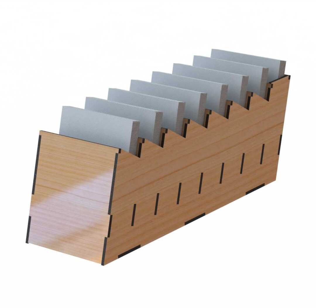 Laser Cut File Holder Brochure Holder Wooden Display Stand 6 Mm CDR SVG ...