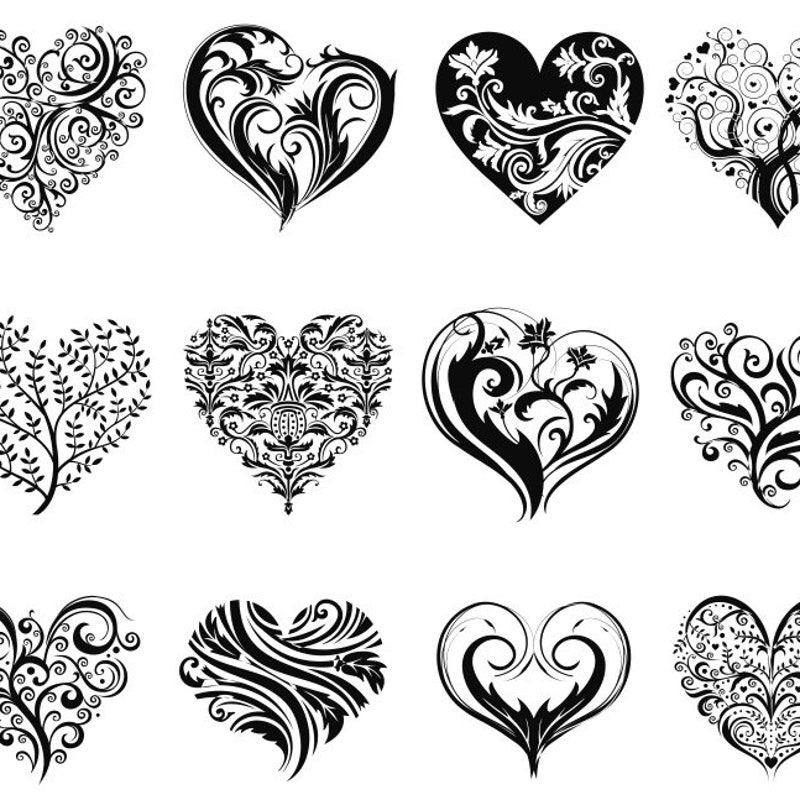 Abstract Heart Art - Etsy