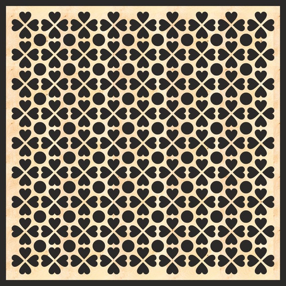 Lasercut Decorative Panel Screen Pattern Model Vector Art SVG | Etsy