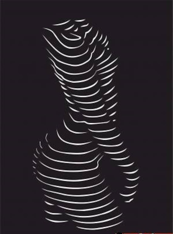 Lasercut Women Body Silhouette 3D Vector Wall Art SVG Ai DXF - Etsy