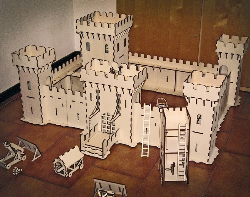Laser Cut Castle Under Attack Kids Toys 6 Mm 3D Model Plan - Etsy