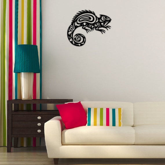 Lasercut Chameleon Wall Decoration Wooden Metal Vector Art Cnc | Etsy