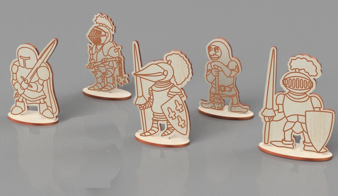 Lasercut Soldier Figure Model Decorative Wooden 3D Toy 3 Mm Plan SVG ...